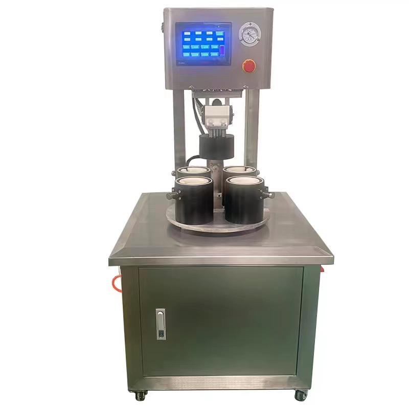 Automatic Glass Jar Screw Capping Machine Jam Vacuum Glass Bottle ...