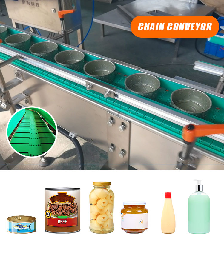 Automatic Custom Plastic Table Top Conveyor Chain For Filling Packaging ...