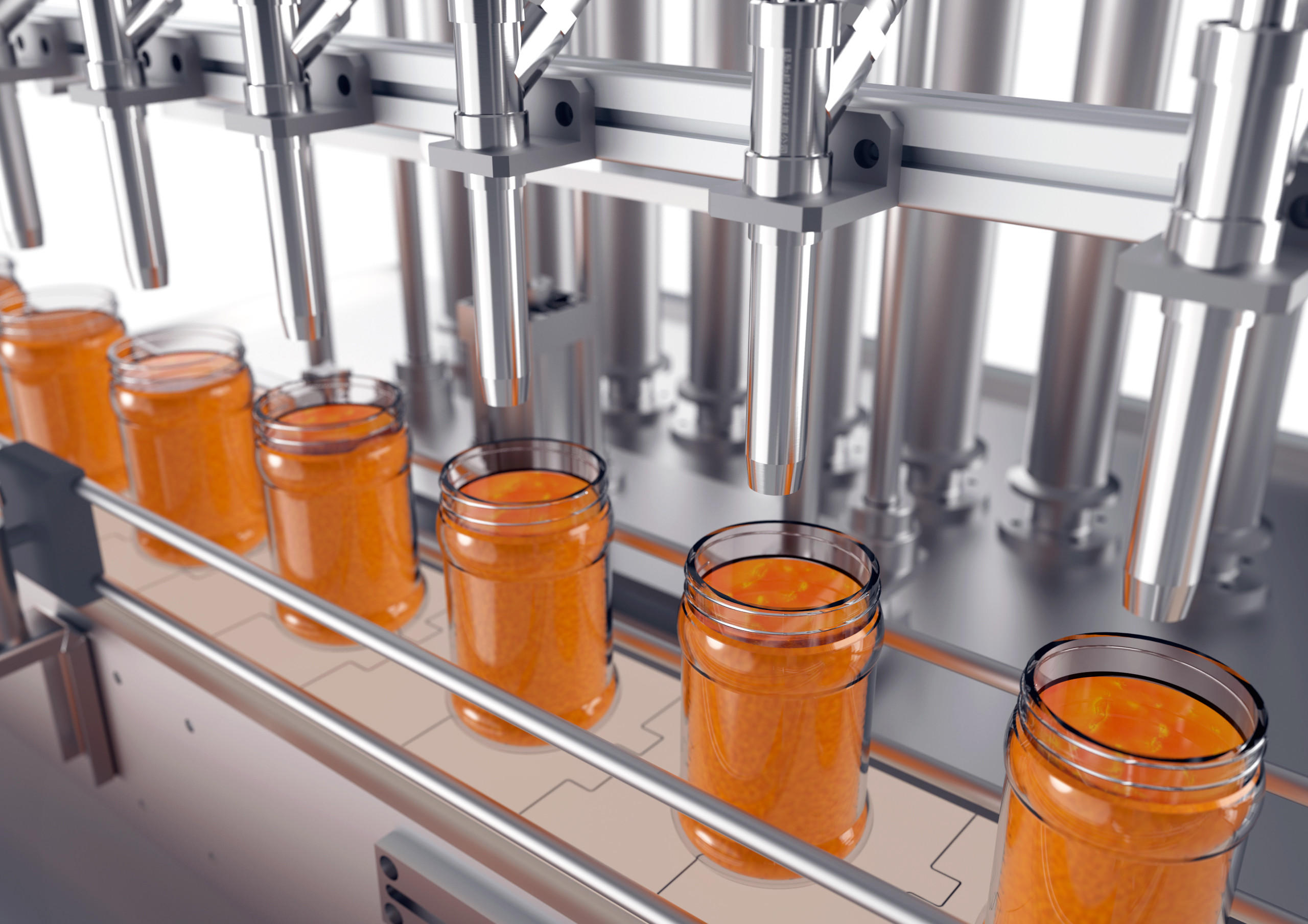 What equipment does the jam filling production line include?