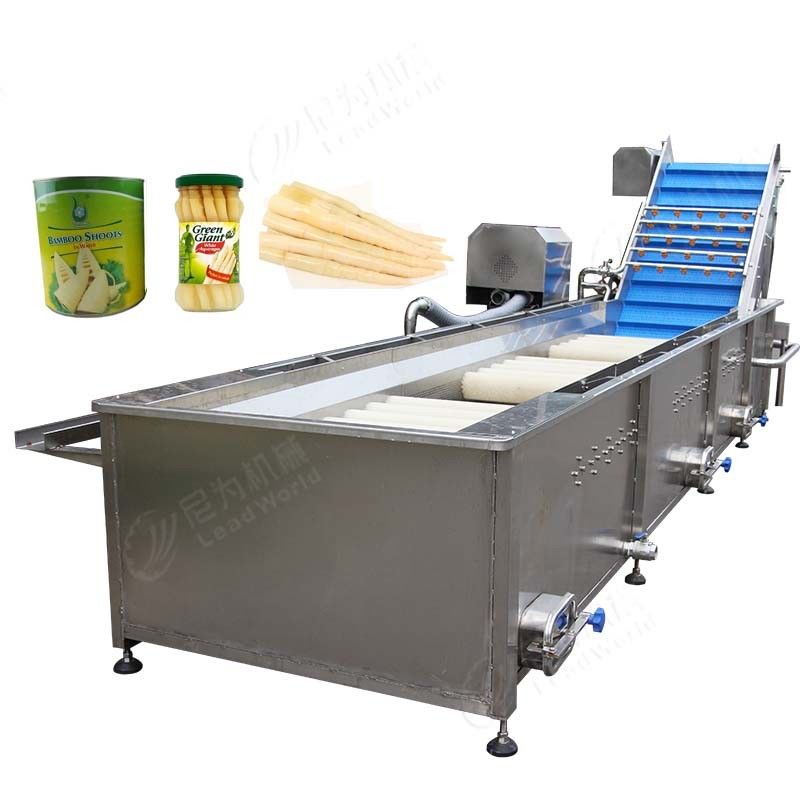 Asparagus Cutting Washing Processing Line / Broccoli Production Machine ...