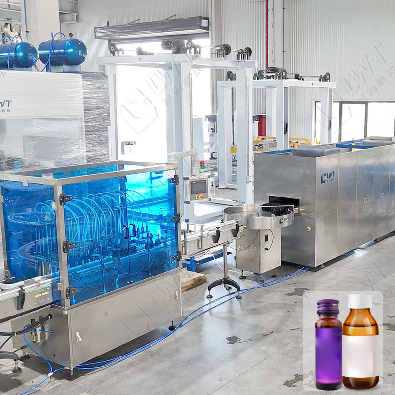SUS304 6000BPH 30ml Syrup Filling Production Lines Liquid Filling ...