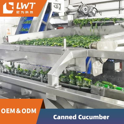 Full Set Canned Pickled Cucumber Production Line Canned Cucumber ...