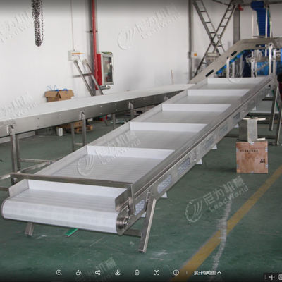 Food Industry Conveyor Inclined Belt Plastic Table Top Chain Conveyor ...